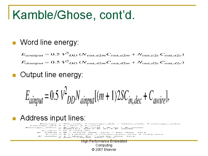 Chapter 2 part 2 CPUs High Performance Embedded