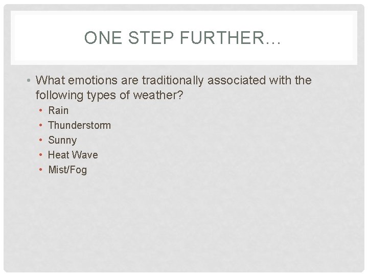 THE GREAT GATSBY PATHETIC FALLACY FIGURATIVE LANGUAGE PERSONIFICATION