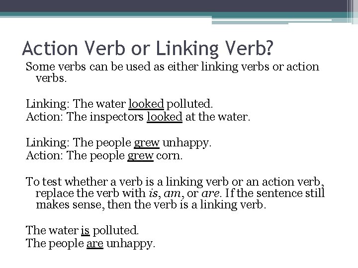 Verbs Theyre whats happening Action Verbs An action