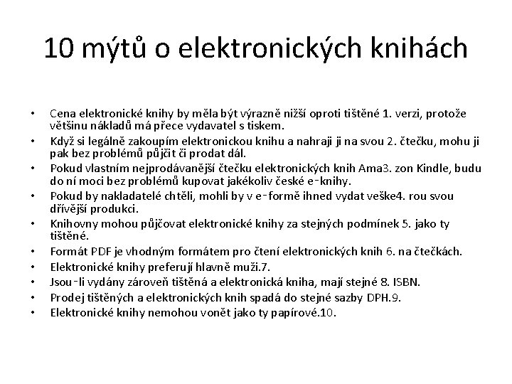 tenstv eknihy Eknihy Elektronick forma monografick publikace vetn