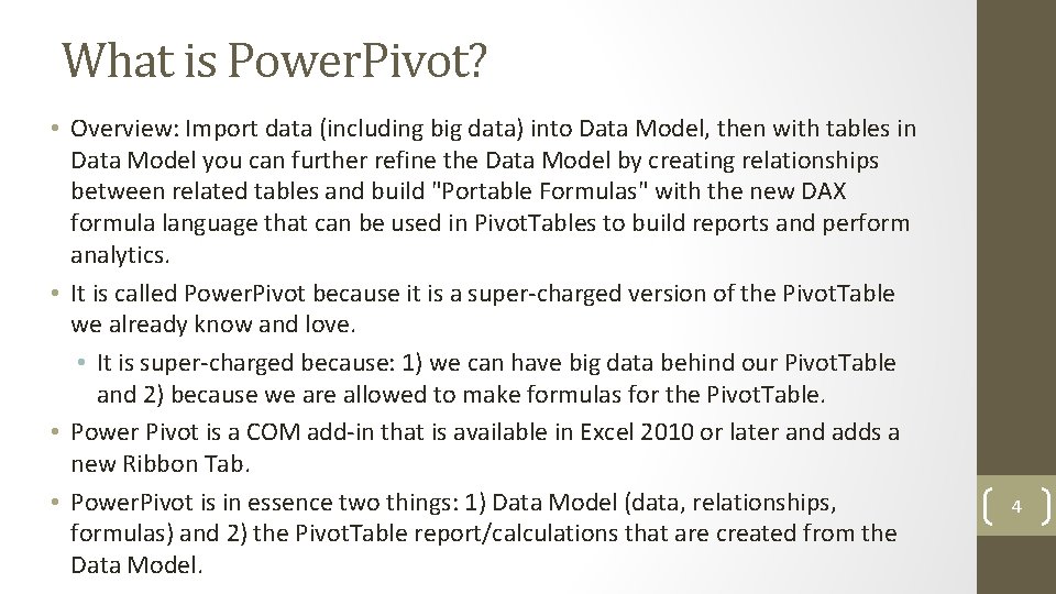 Highline Class BI 348 Basic Business Analytics using