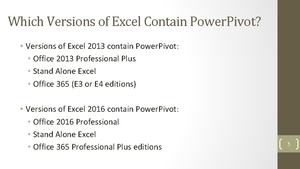 Highline Class BI 348 Basic Business Analytics using