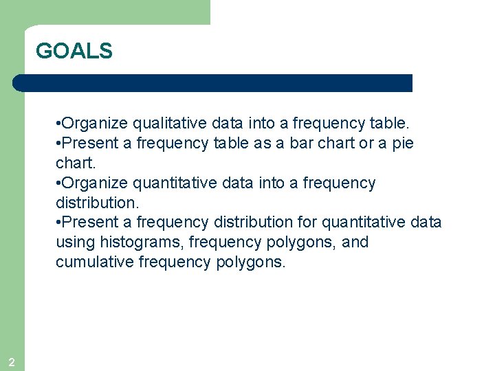 Describing Data Frequency Tables Frequency Distributions and Graphic