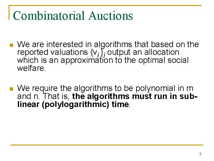 Combinatorial Auctions with ComplementFree Bidders An Overview Speaker