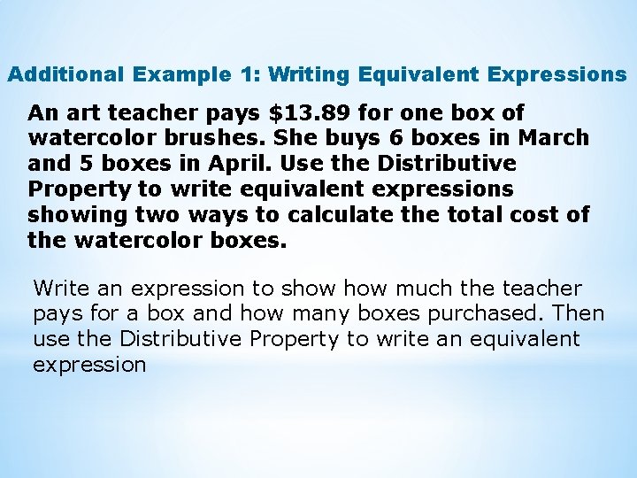 Using Properties with Rational Numbers 6 3 Orlando