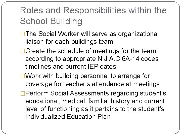 Social Work In the Public School System Bloomfield