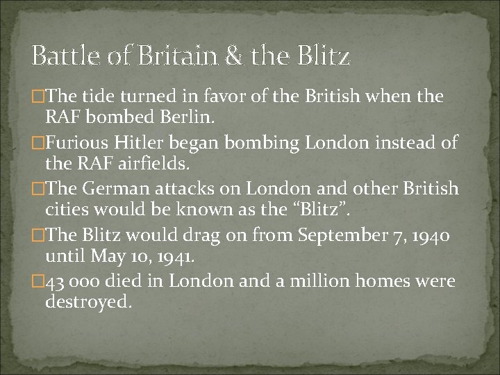 World War II The Battles The Phony War