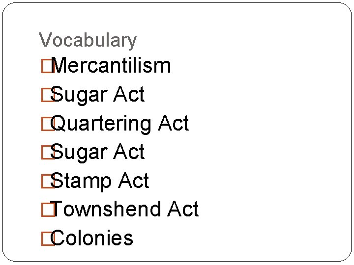 Unit 1 A New Beginning Unrest in the
