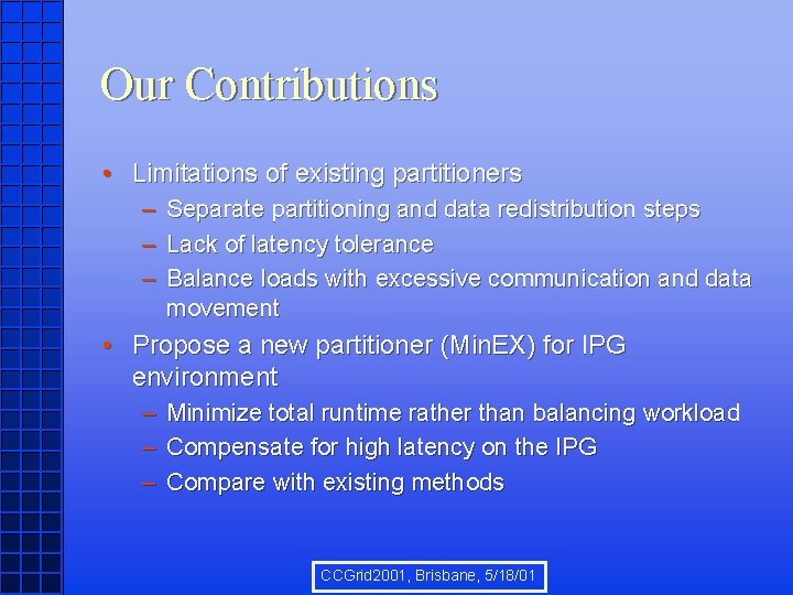 Latency Hiding in Dynamic Partitioning and Load Balancing