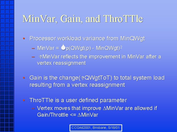 Latency Hiding in Dynamic Partitioning and Load Balancing