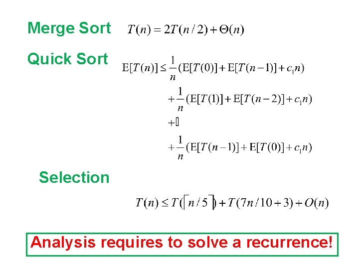 Lecture 4 DivideandConquer Whats SelfReducibility A problem can