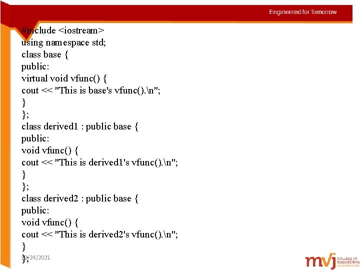 Subject Name Object Oriented Programming With C Subject