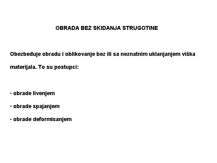 Obrada rezanjem uvod predmetni nastavnik Miroslava Stevanovi Tehnologija