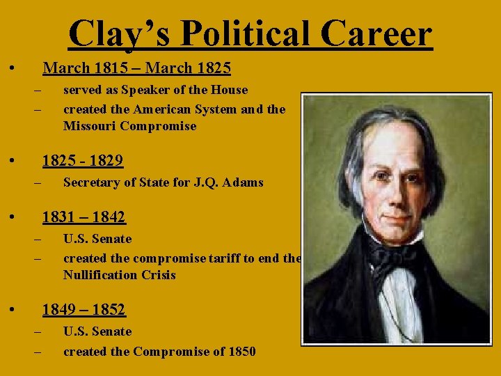 The Great Triumvirate Clay Calhoun Webster The Great