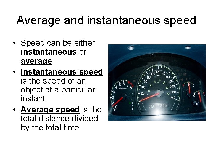 Relative motion All objects in the universe move