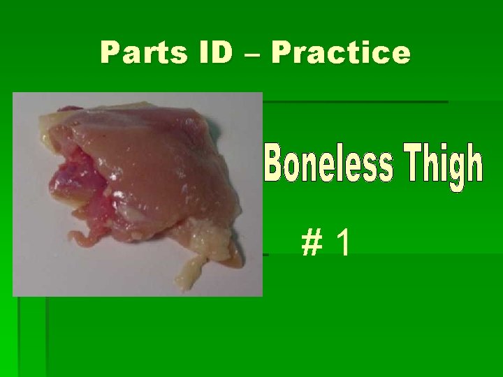 Poultry Judging Parts Identification Created by Connie Page