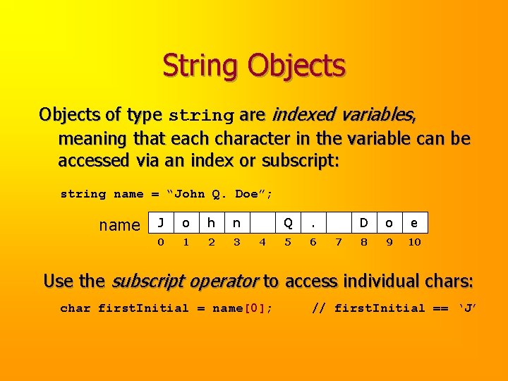 Using Classes and Function Members Review Weve seen