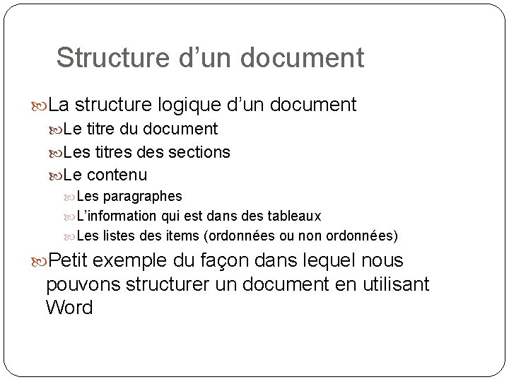 HTML 5 Introduction dans la Programmation Web Plan