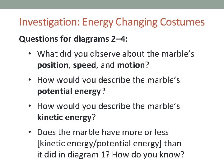ENERGY TRANSFER LESSON 4 B Where Does the