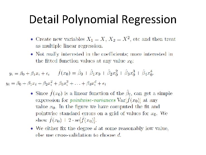 28 Oct 2015 Chp 7 Moving Beyond Linearity