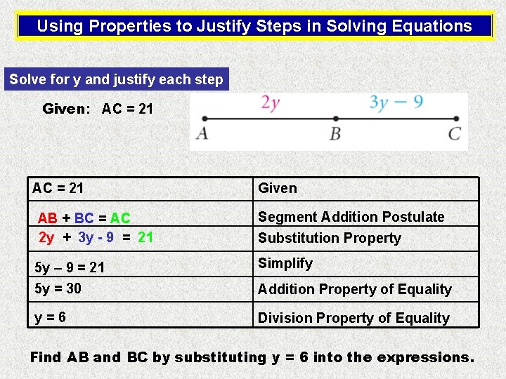 Section 2 4 Reasoning in Algebra Objectives Connect