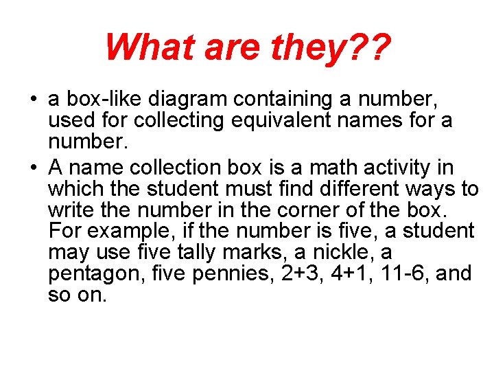 Name Collection Boxes Standard 2 1 Numbers Number