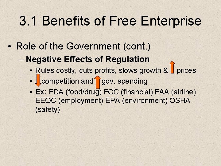 Chapter 3 3 1 Benefits of Free Enterprise
