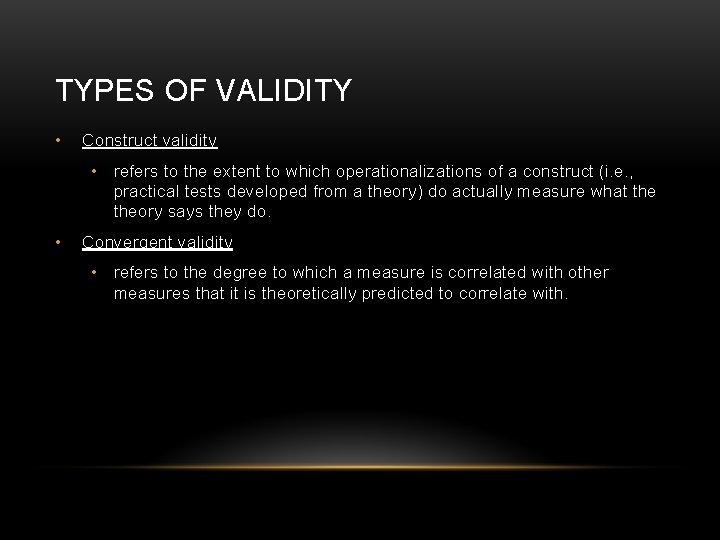 UNDERSTANDING RELIABILITY AND VALIDITY How do you know