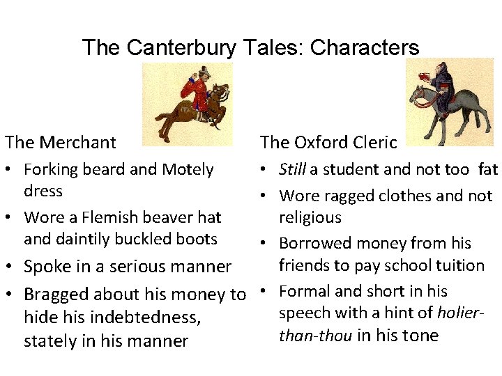 The Canterbury Tales Characters The Knight The Squire