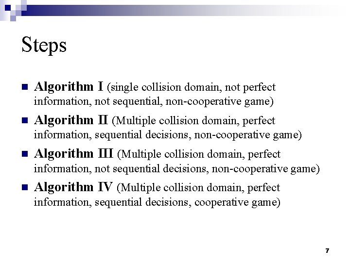 Multiradio Channel Allocation algorithms based on game theory