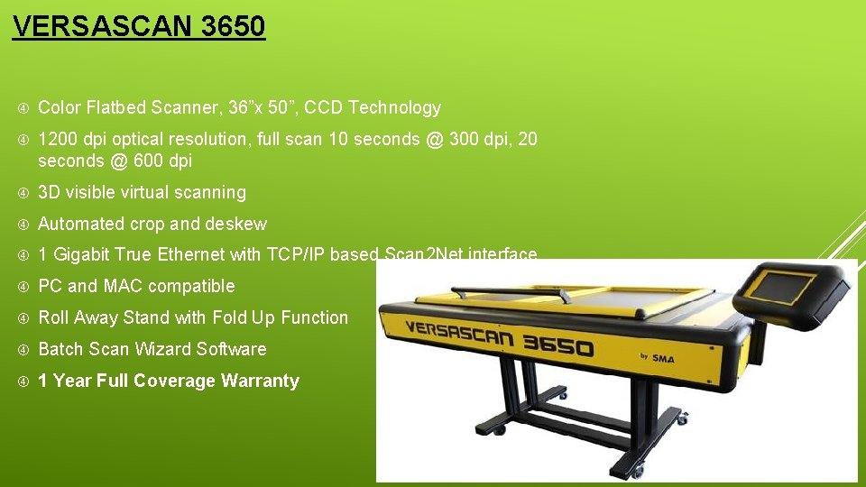 LARGE DOCUMENT SOLUTIONS Large format flatbed scanners from
