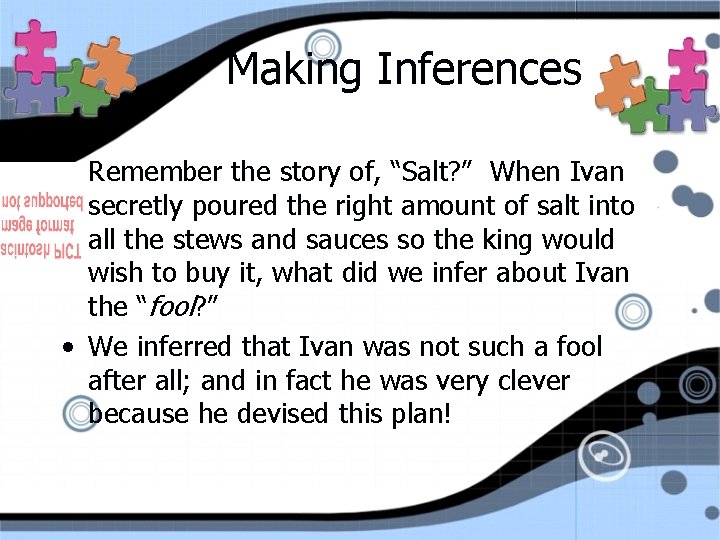 The Big Wave Reading Skill Making Inferences Making