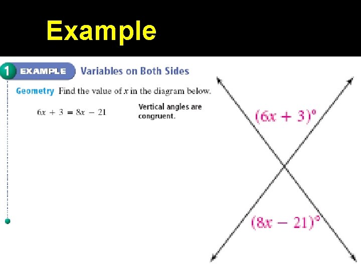 Solving Equations Variable on Both Sides Warm Up