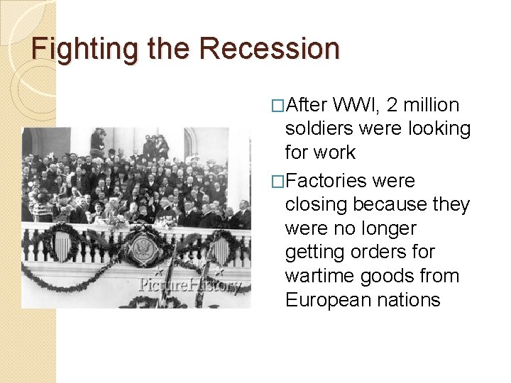 Republican Decade Fighting the Recession After WWI 2