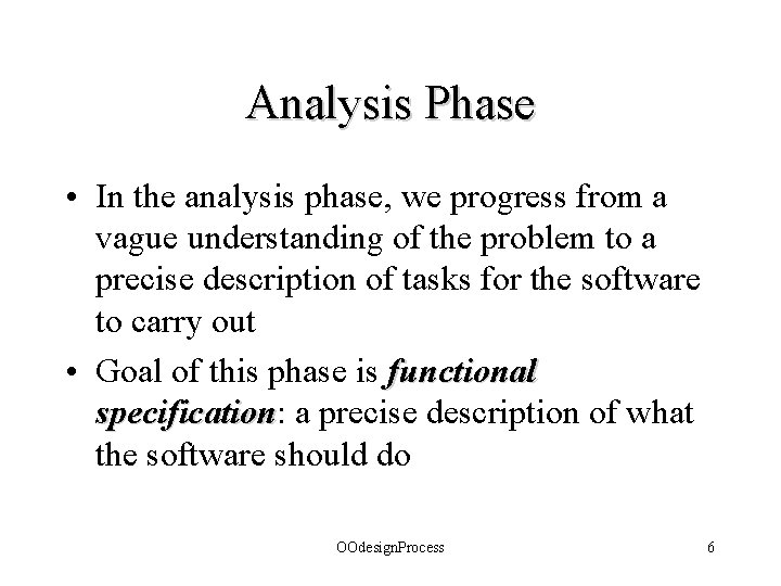The Objectoriented Design Process Part 1 Objects Classes 4239
