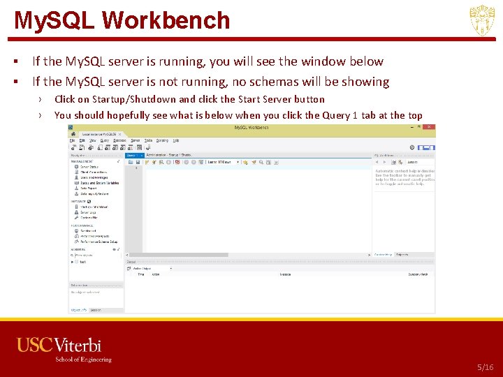 JDBC Tutorial CSCI 201 Principles of Software Development