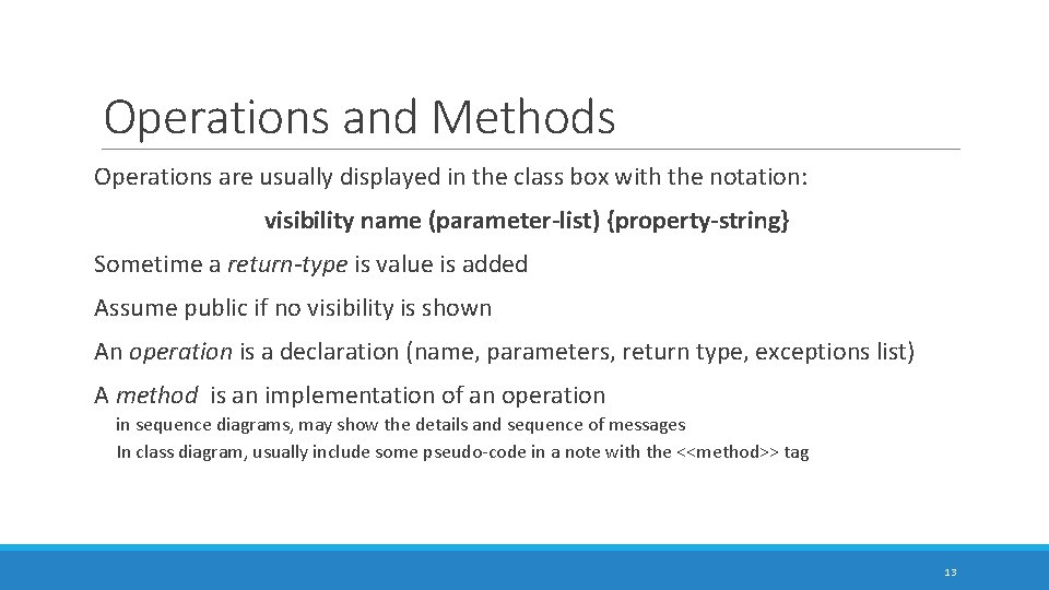 Objectoriented Analysis And Design Chapters 16 Uml Class