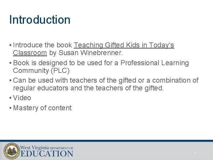 Teaching Gifted Kids in Todays Classroom Capacity Building