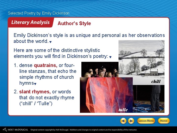 Selected Poetry by Emily Dickinson Introducing the Poems