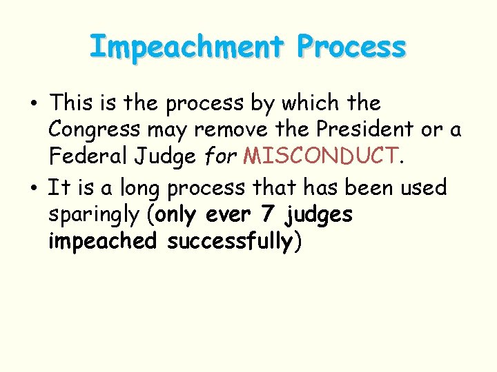 The President of the USA The Executive Branch