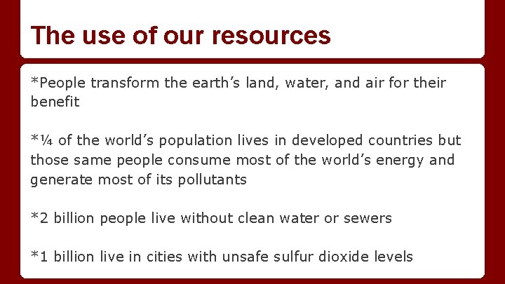 Renewable vs Nonrenewable Resources Fossil Fuels and Consumption