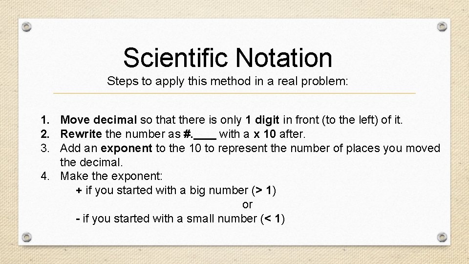 Measurements and Calculations Concept Review Types of Observations