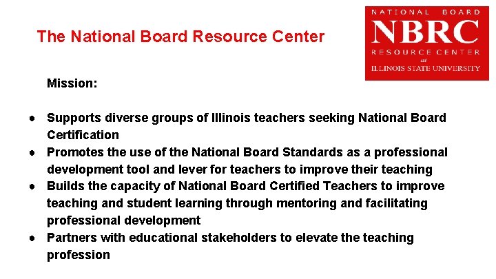 National Board Certification for Teachers in Illinois Kristin