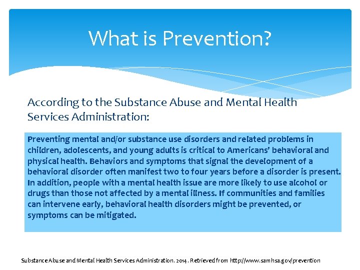 Overview of Substance Abuse Prevention Rebecca Alfaro Deputy