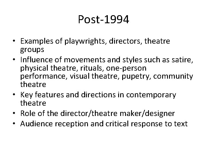 South African Theatre Apartheid pre 1994 Woza Albert
