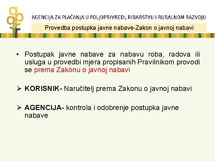 JAVNA NABAVA u provedbi EAFRD Mjera 7 TEMELJNE