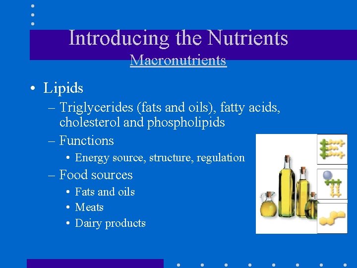 Introducing the Nutrients Macronutrients Carbohydrates Sugars and starches