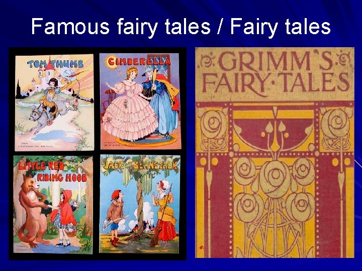 Exercise 1 A book story fairy tale poem