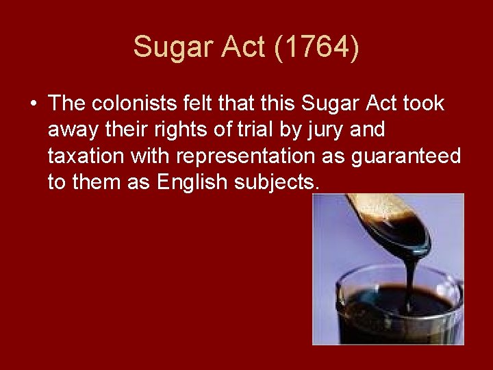 British Acts and Colonial Reactions Cause and Effect