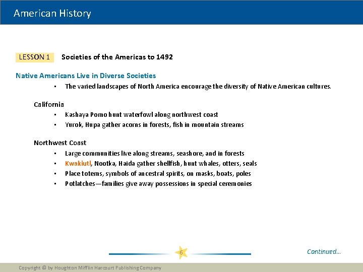 American History American Beginnings ESSENTIAL QUESTION What was